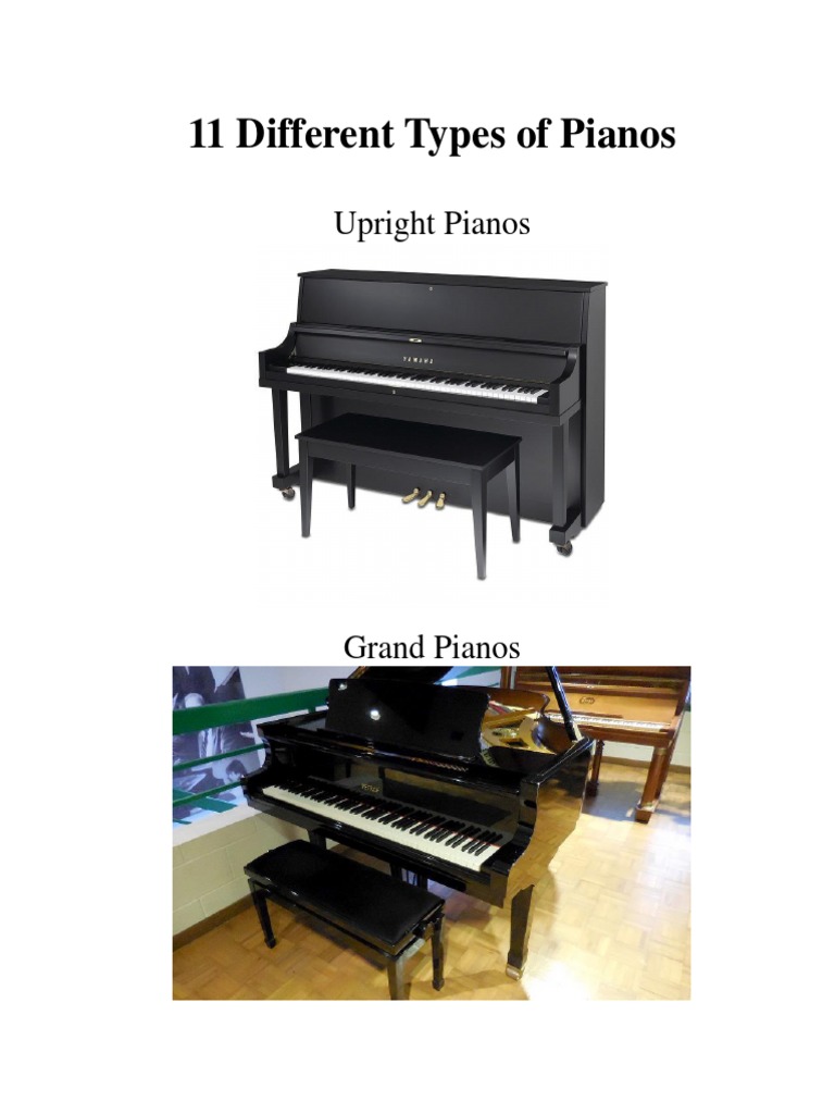 Different Types of Pianos | PDF