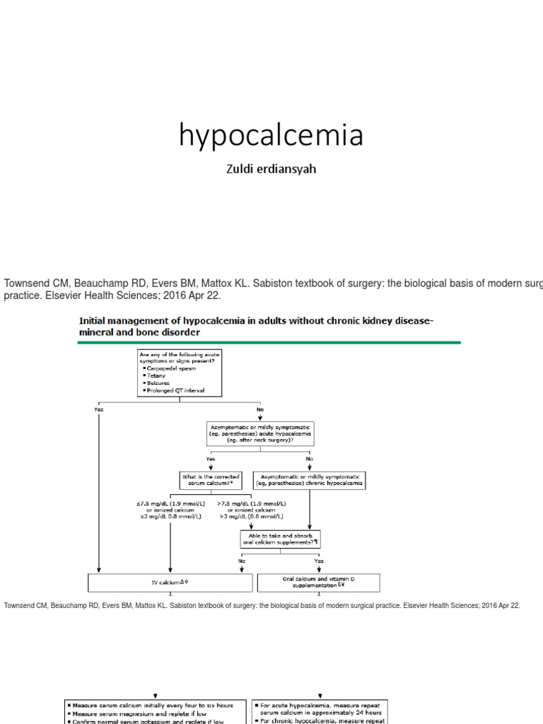 Hypocalcemia: Zuldi Erdiansyah | PDF
