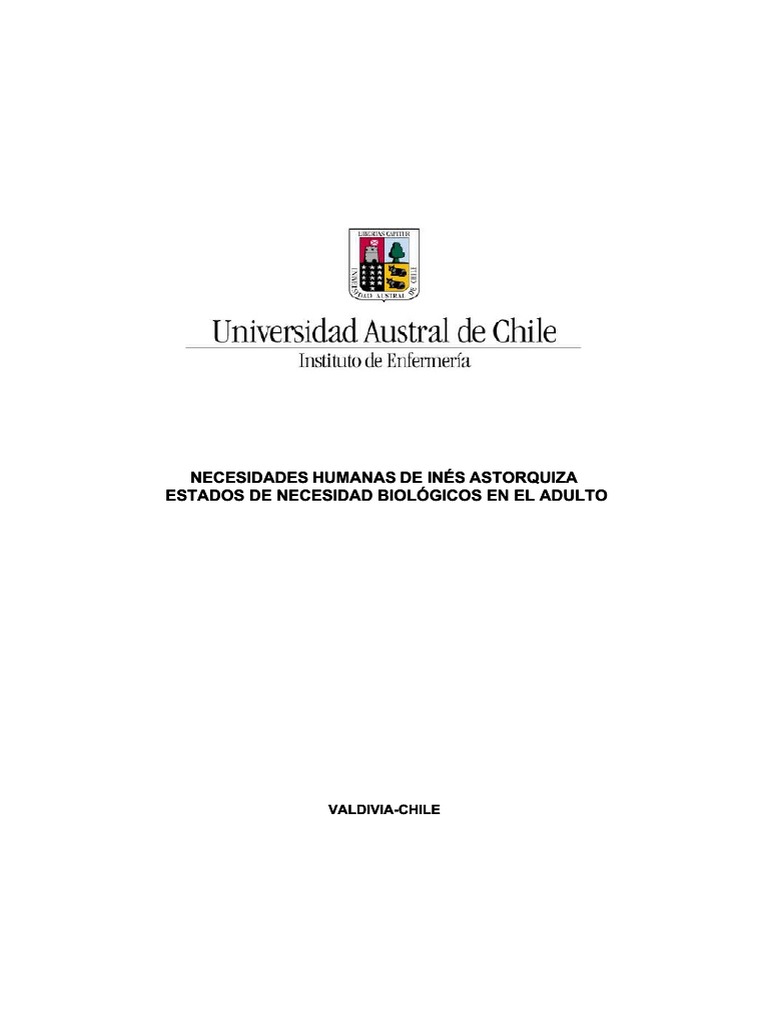 Modelo de Necesidades Humanas de Ines Astorquiza RESUMEN | PDF ...