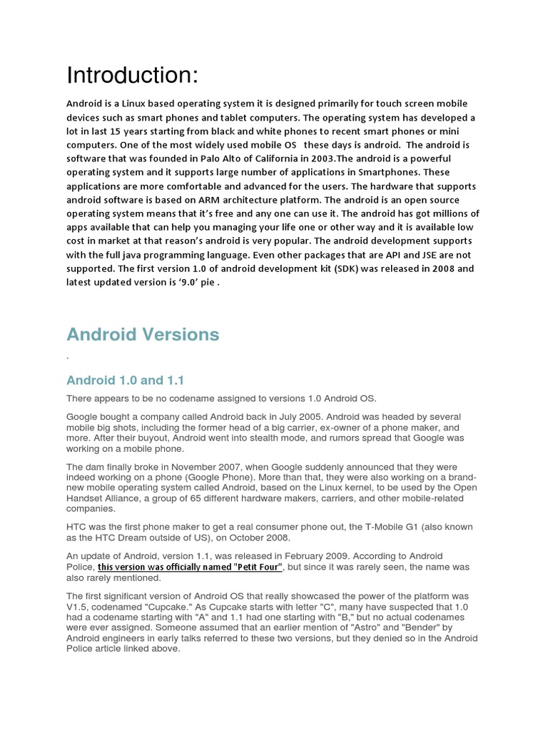 Android | Download Free PDF | Android (Operating System) | Smartphone