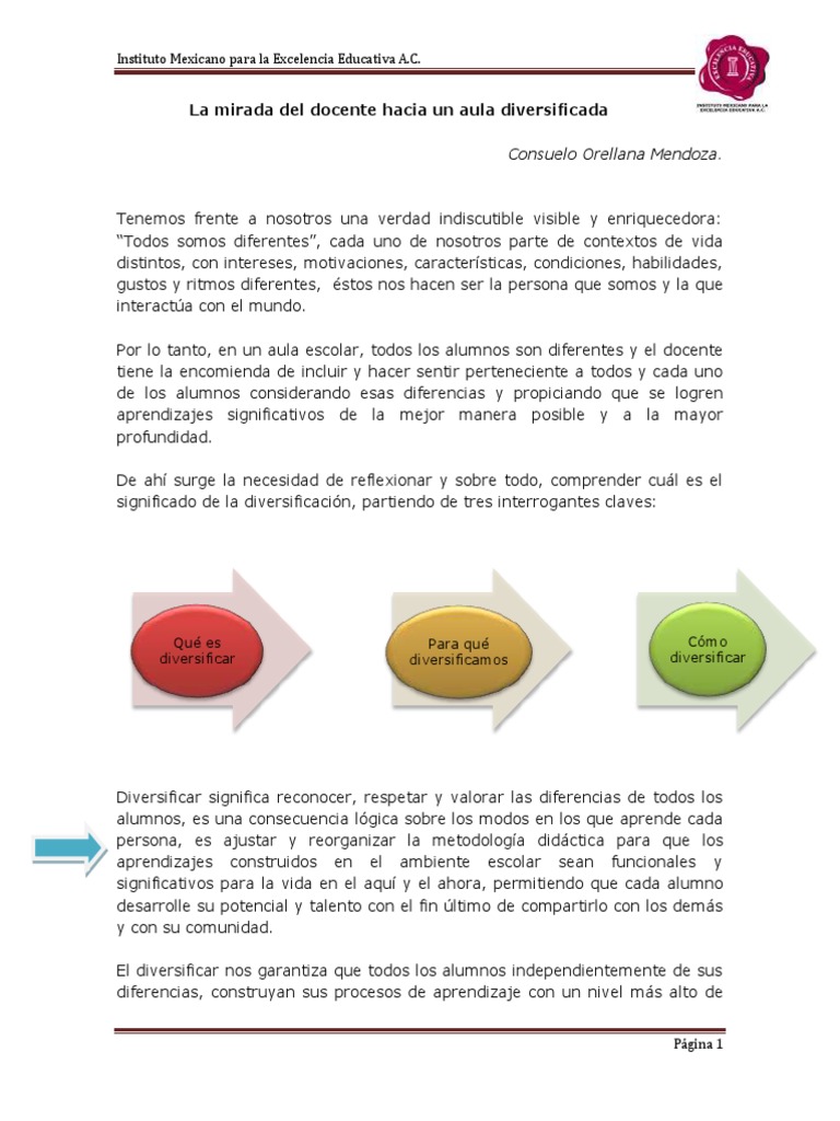 Aula Diversificada | PDF | Aprendizaje | Maestros