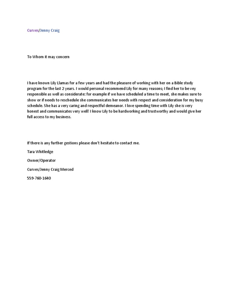Lily Letter | PDF