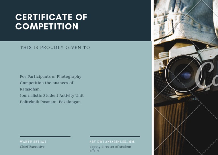 Certificate of Competition | PDF