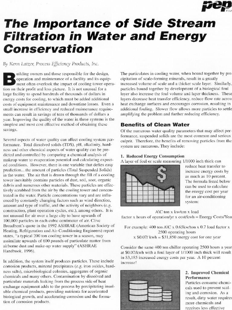 Importance of Side Stream Filtration | PDF