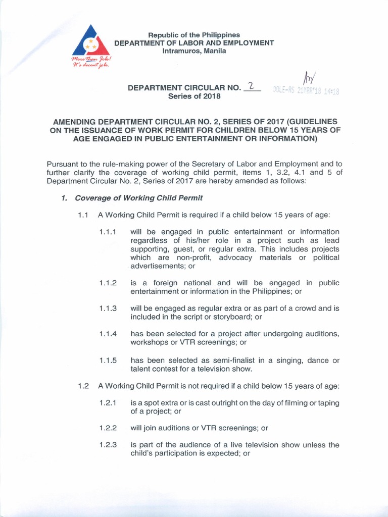 Department Circular No - 02 18 PDF | PDF