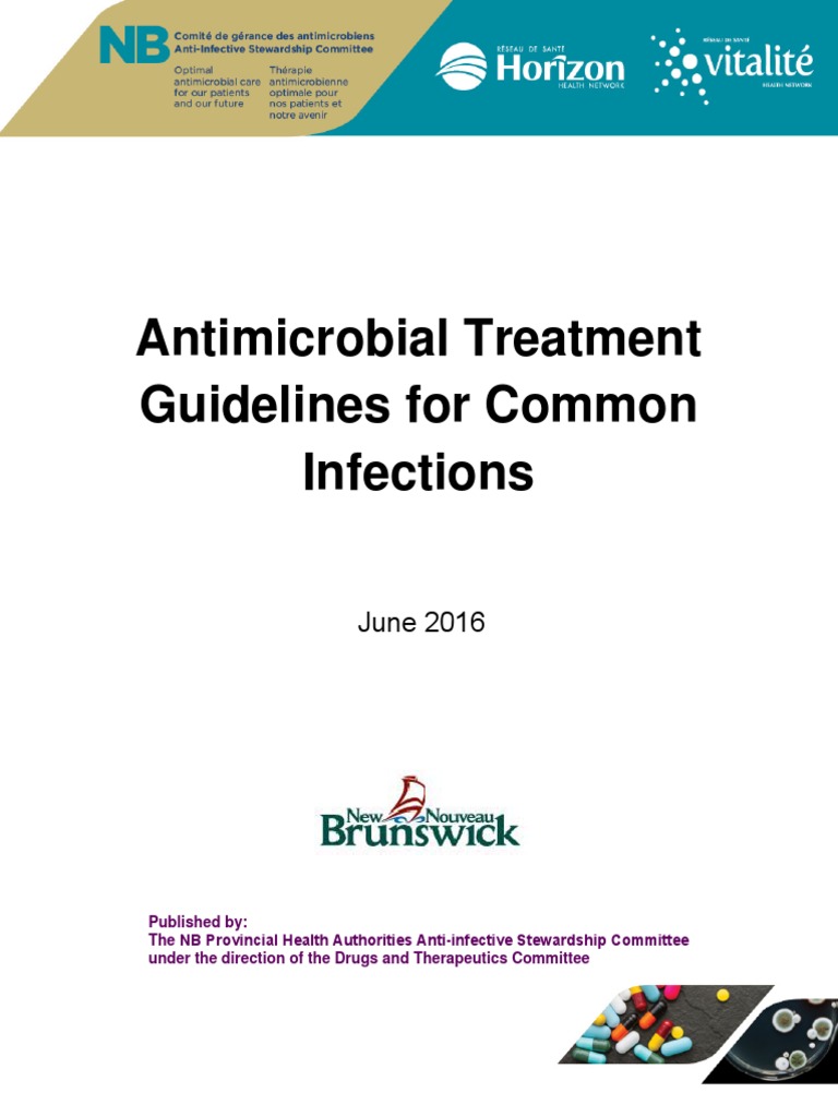 Antimicrobial Treatment Guidelines For Common Infections: June 2016 ...