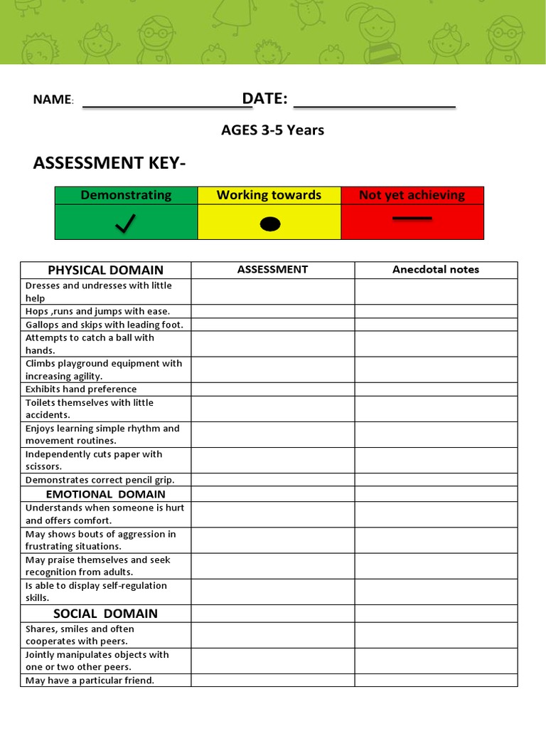 Ages 3-5 Years | PDF