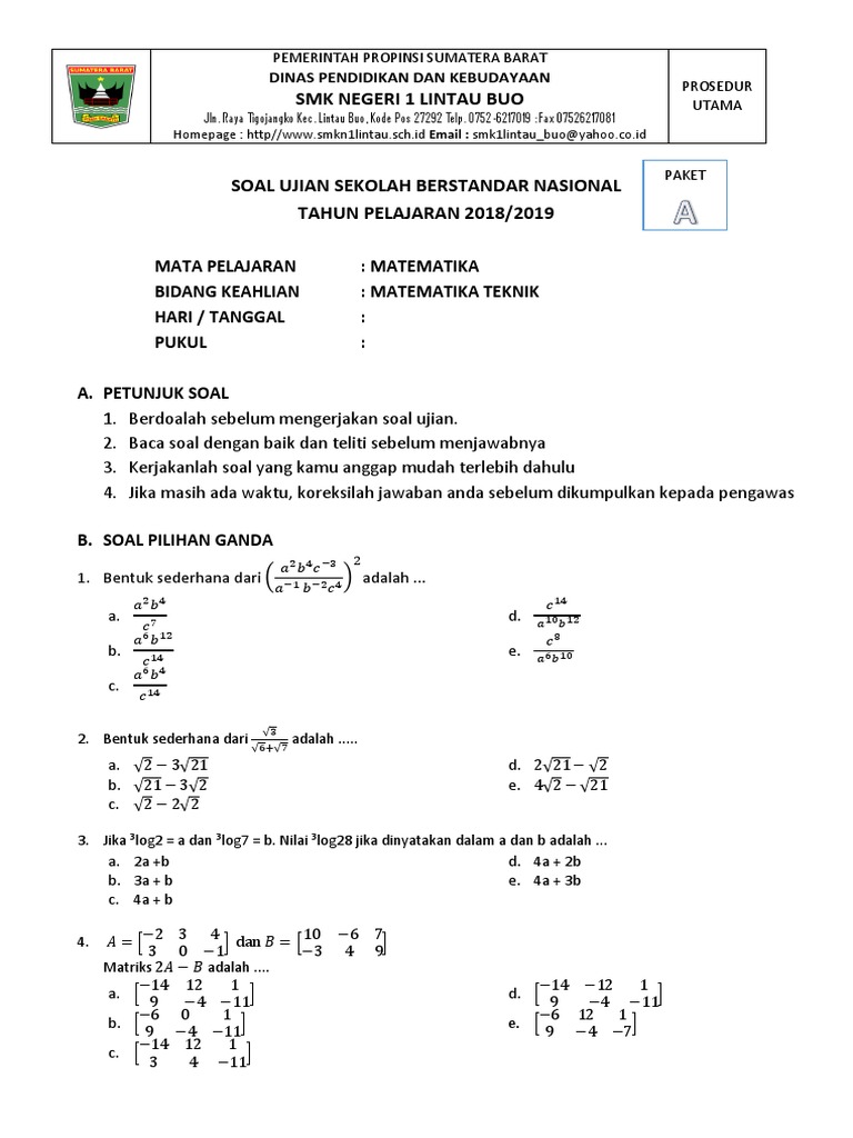 Matematika Teknik 1 | PDF