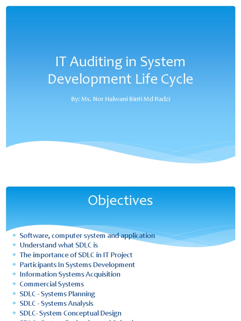 IT Auditing in the SDLC Process | PDF | Software Development | Software ...