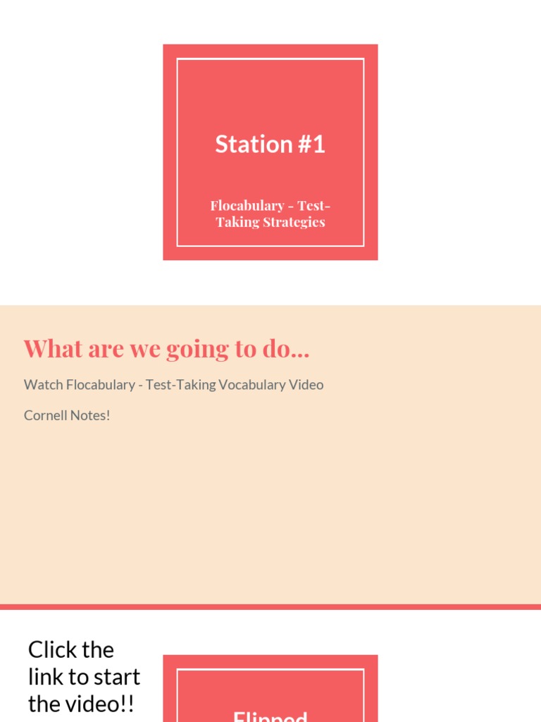 Flocabulary Test-Taking Strategies | PDF | Educational Organizations ...