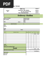 GST Delivery Challan Format in Excel | PDF