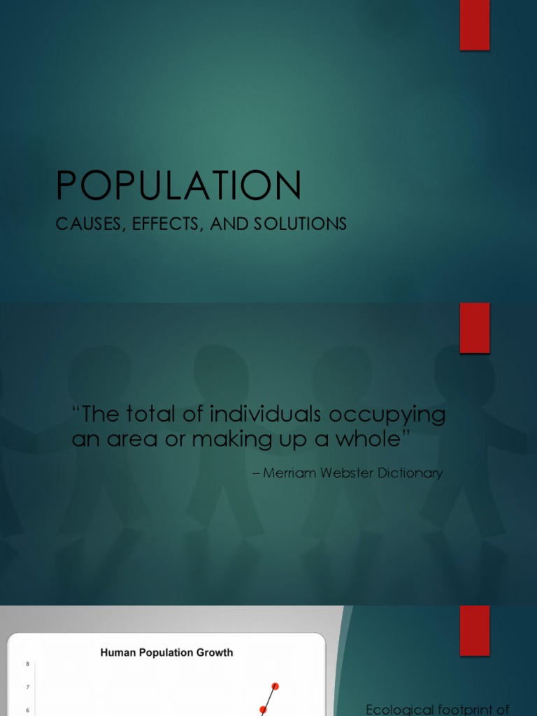 Population: Causes, Effects, and Solutions | PDF