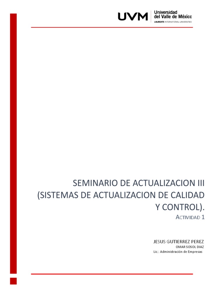 A#1 JGP | PDF | Calidad (comercial) | Gestión de Procesos de Negocio