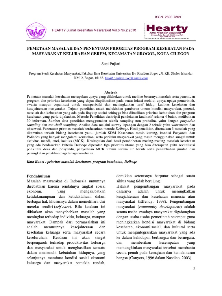 Prioritas Masalah Kesehatan Desa Gerem | PDF | Pengembangan Diri