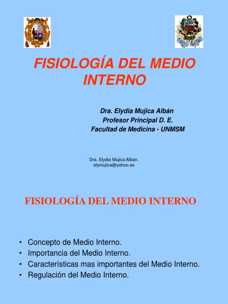 Medio Interno | PDF | Homeostasis | Fisiología