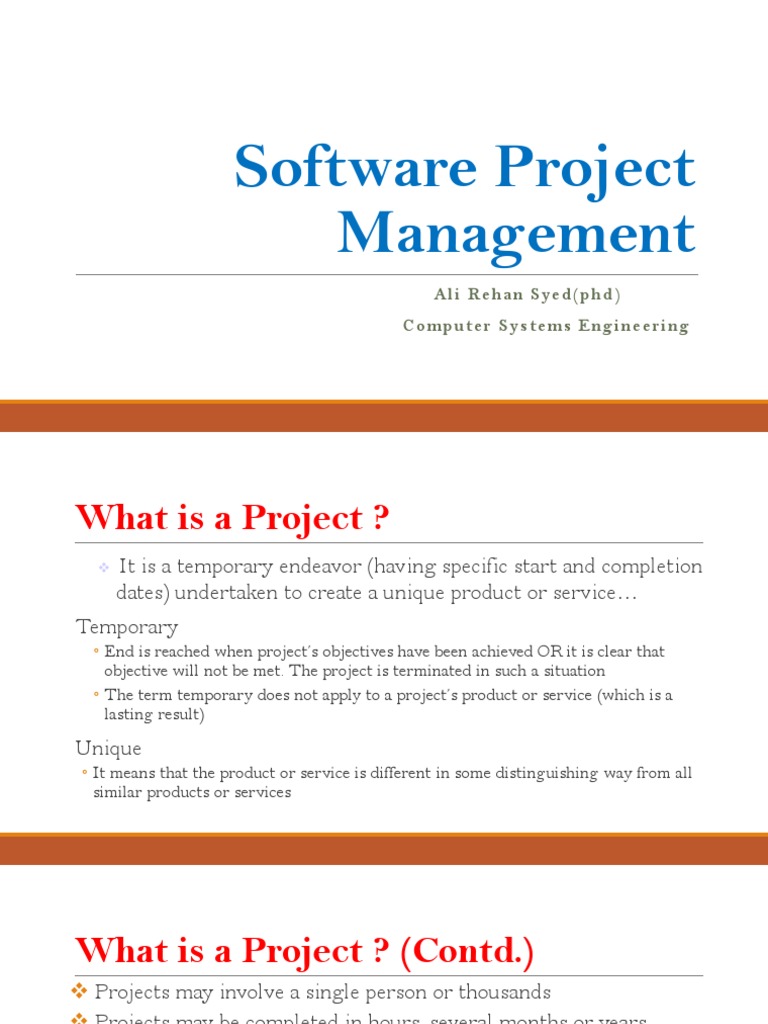 Software Project Planning (Ch.5) | Download Free PDF | Component Based ...