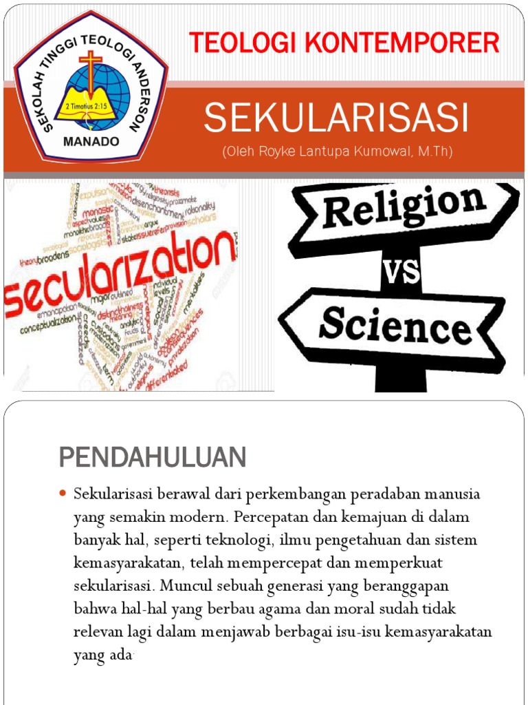 Teologi Sekularisasi & Sekularisme | PDF | Filsafat | Agama & Spiritualitas