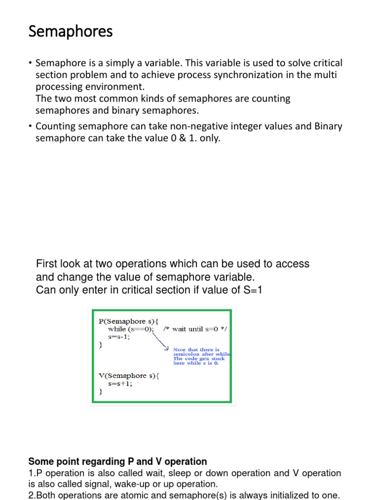 Semaphores | PDF | Concurrent Computing | Operating System Technology