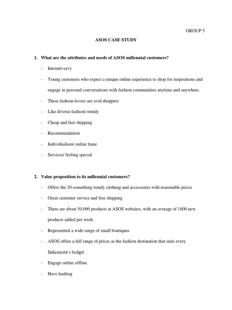Group 5 Asos | PDF | Fashion | E Commerce