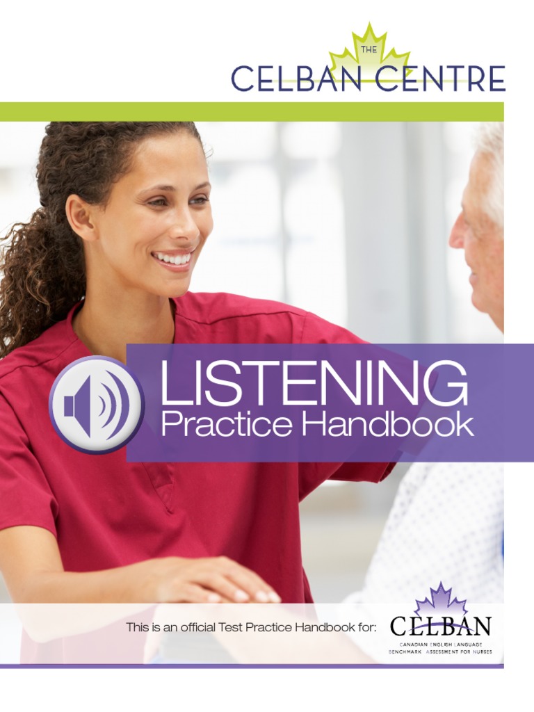 CELBAN Listening Practice Handbook PDF | PDF | Question | Multiple Choice
