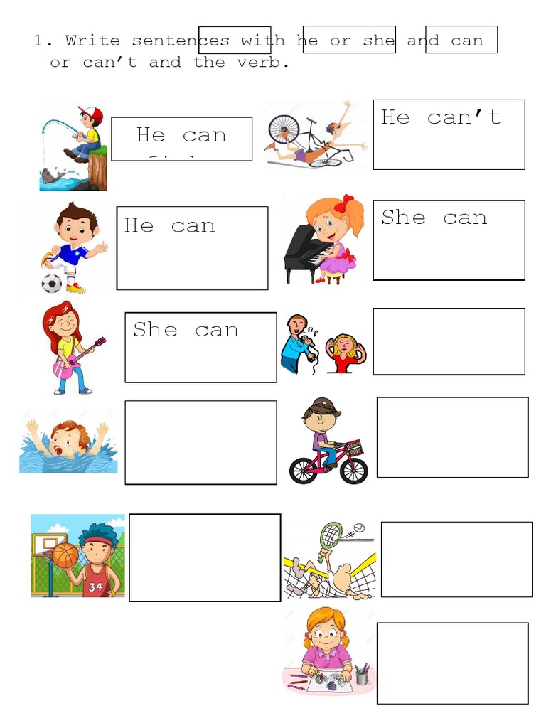 Unit 9 Fun Time Kid's Box 1 Cambridge Can Cant Activity 3 | PDF