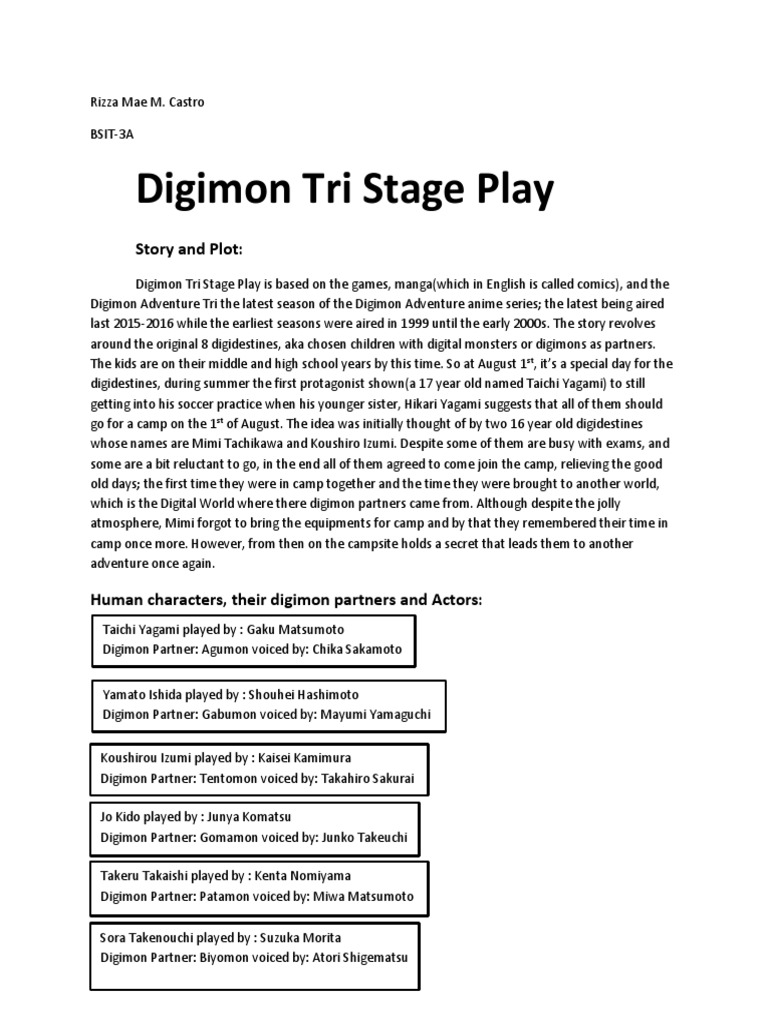 Digimon | PDF | Series | Setting