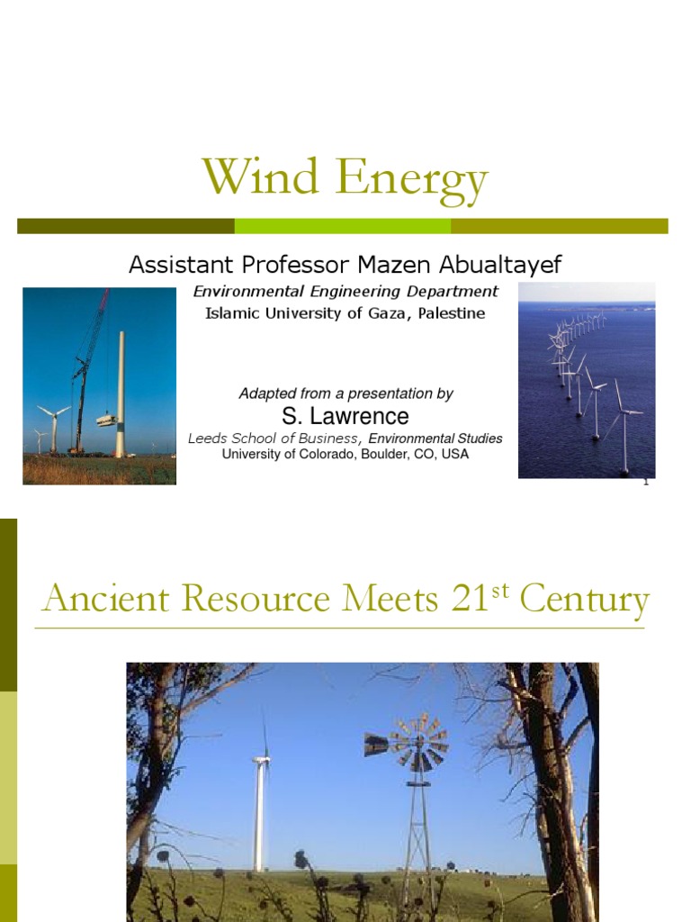 03 Wind Power | PDF | Wind Power | Wind Turbine