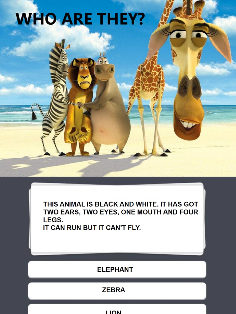 Animals Guessing Game - 96671 | PDF