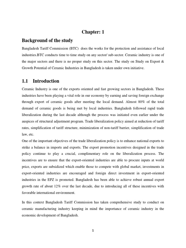 Background of The Study | PDF | Economies | Business