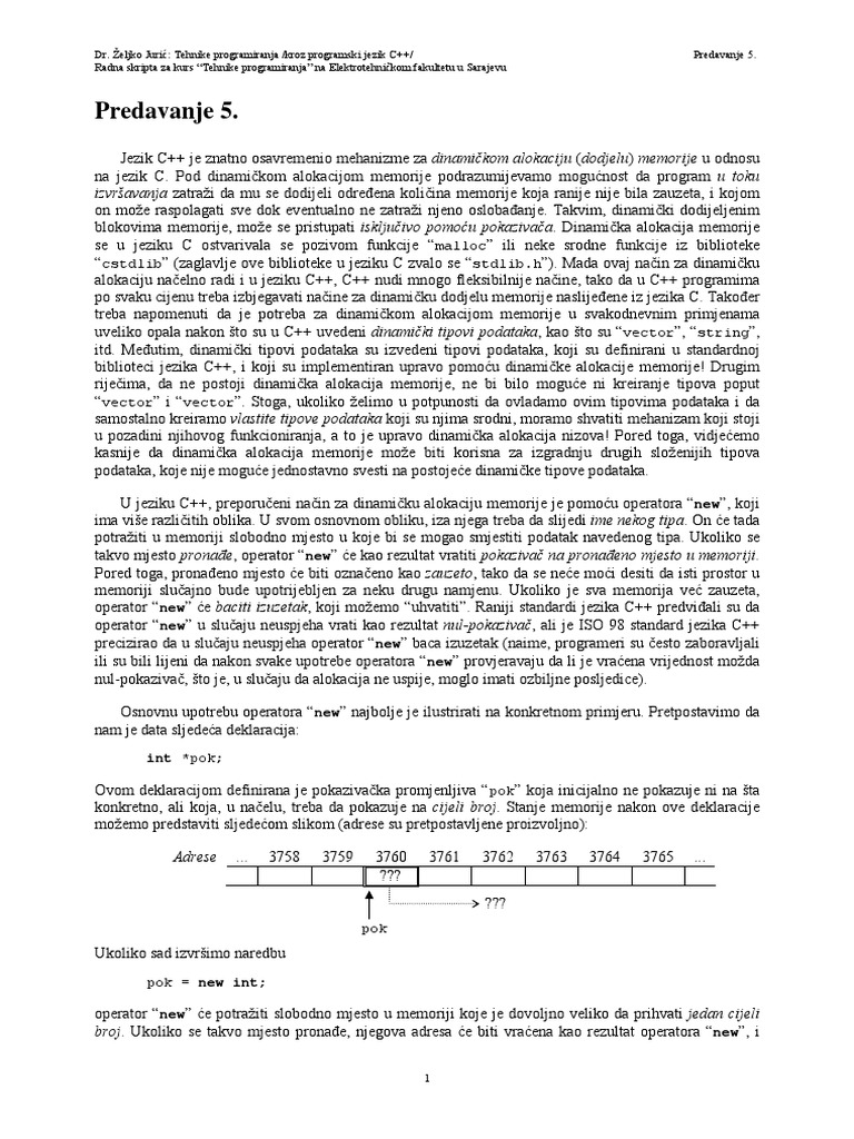 Predavanje 5 PDF | PDF