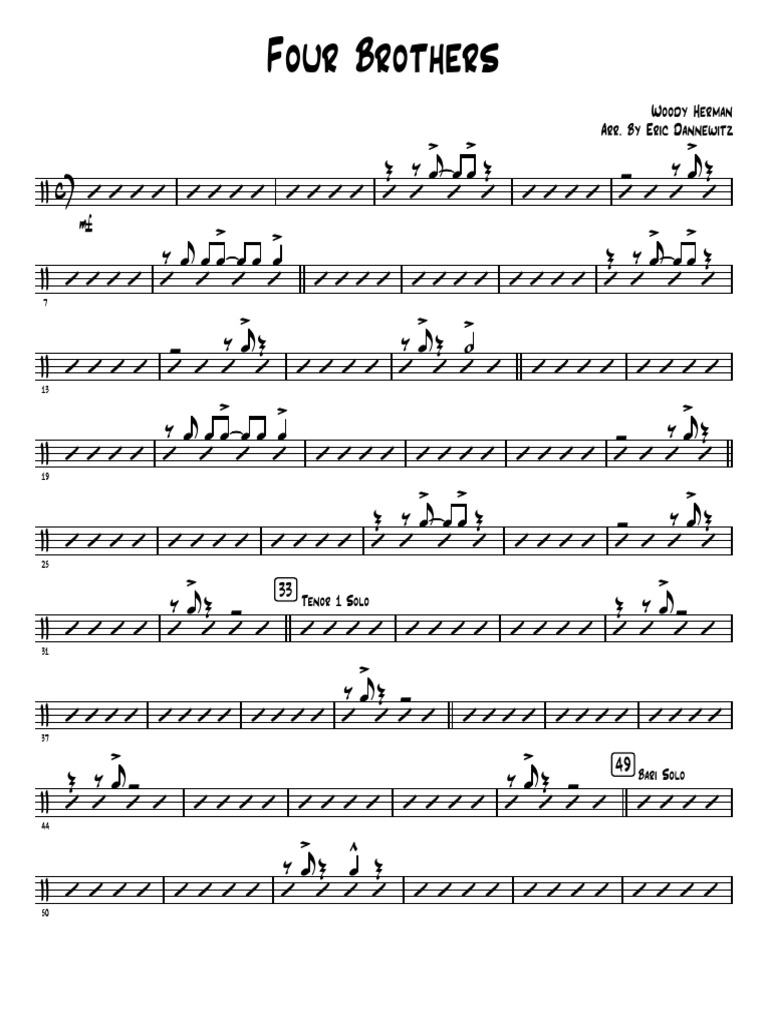 Four Brothers | PDF | Jazz | Musical Groups