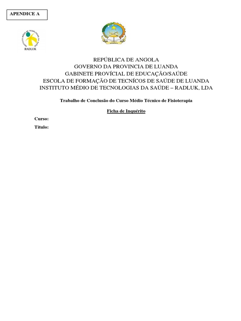 Ficha de Inquérito | PDF