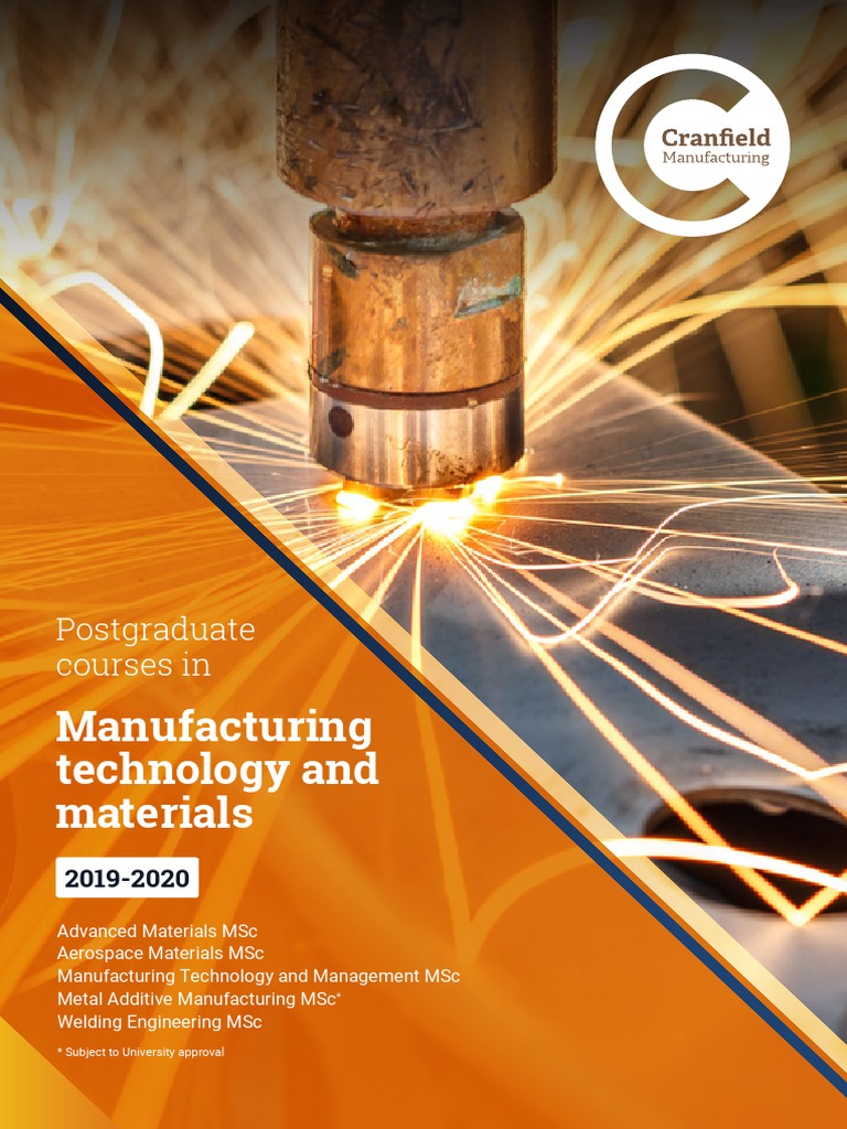 Manufacturing Technology and Materials Course Brochure | PDF ...