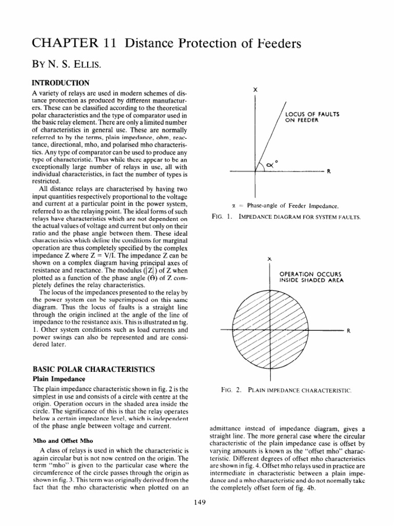 11 Distance Protection of Feeders: by N. S. Ellis | PDF | Electrical ...