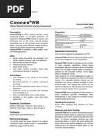 Fosroc Concure WB - TDS | PDF | Concrete | Materials