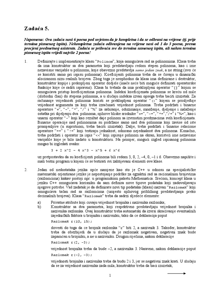 Domaca Zadaca 5 | PDF