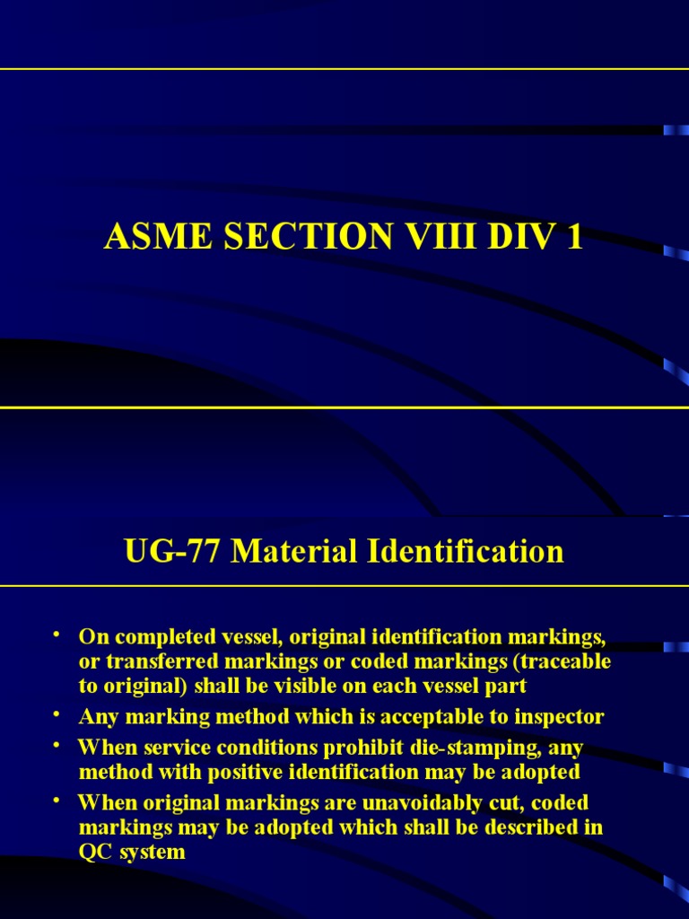 Asme Section Viii Div 1 | PDF | Welding | Construction