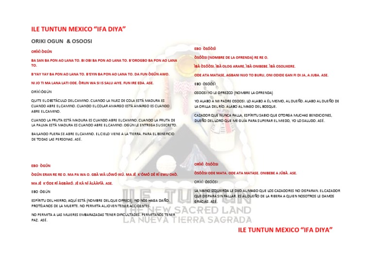 Oriki Ogun Osoosi | PDF | Ocio