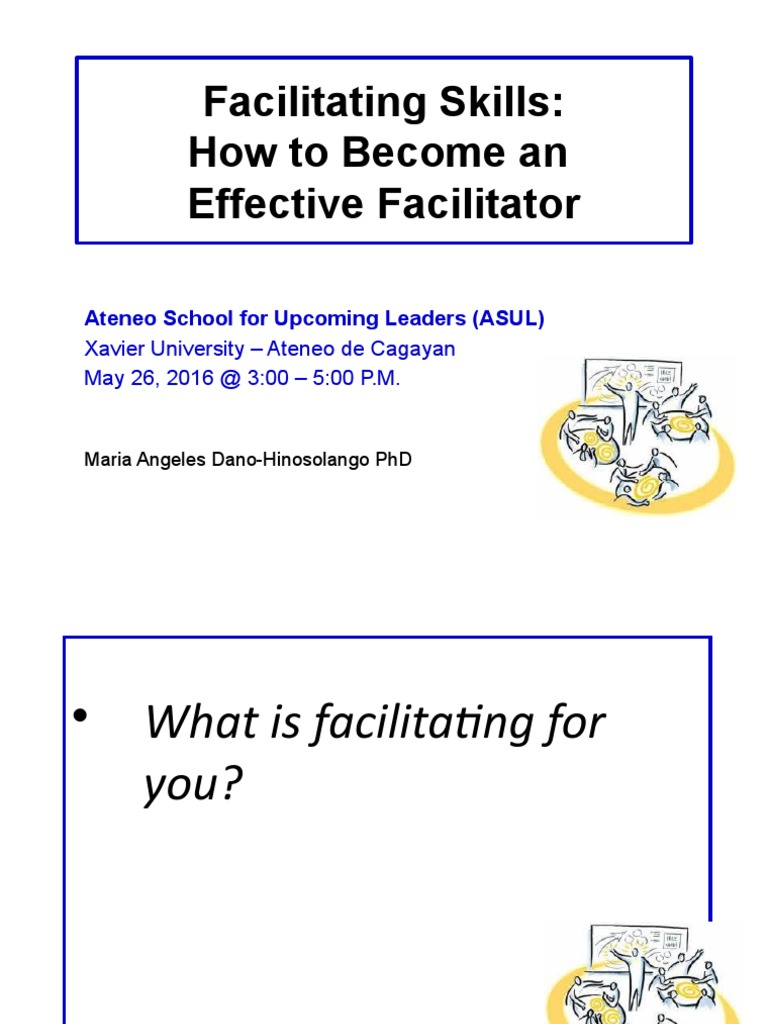 How To Become An Effective Facilitator | PDF | Facilitator ...