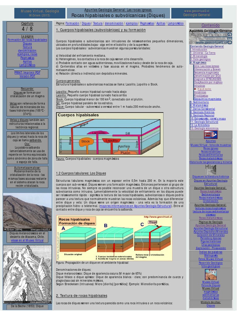 PDF 04 08 Hipabisal | PDF | Roca (geología) | Roca ígnea
