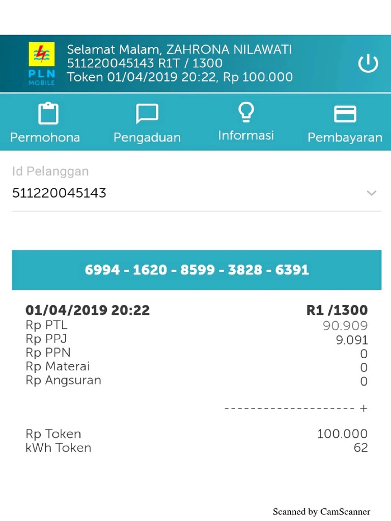 Rekening Listrik | PDF