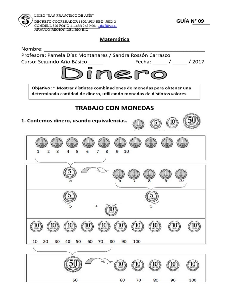 Guía #Dinero Segundo Básico | PDF