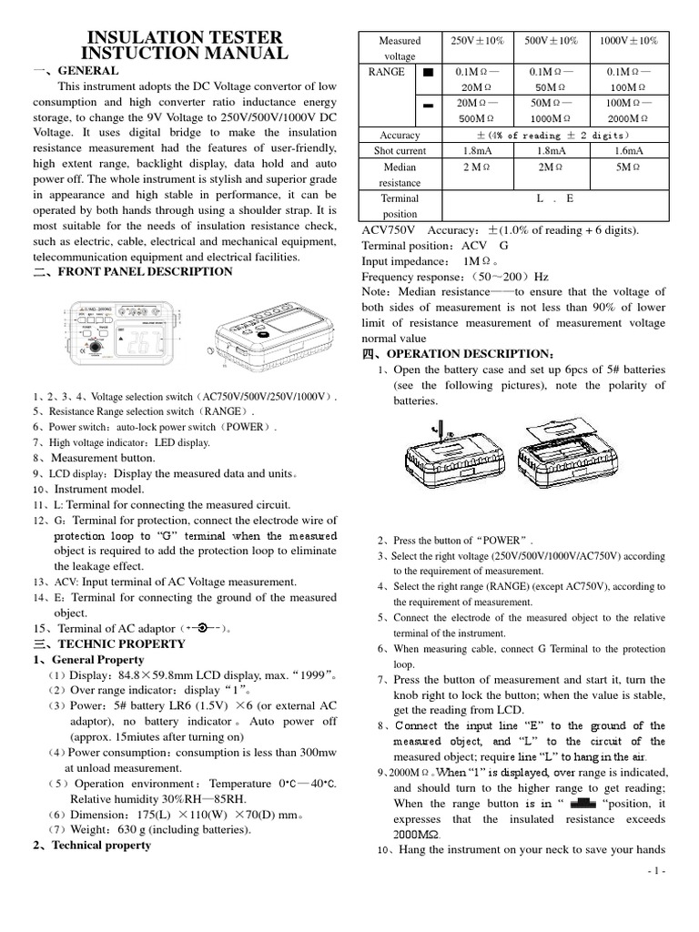 VC60B+ User Manual (English) | PDF | Electrical Resistance And ...