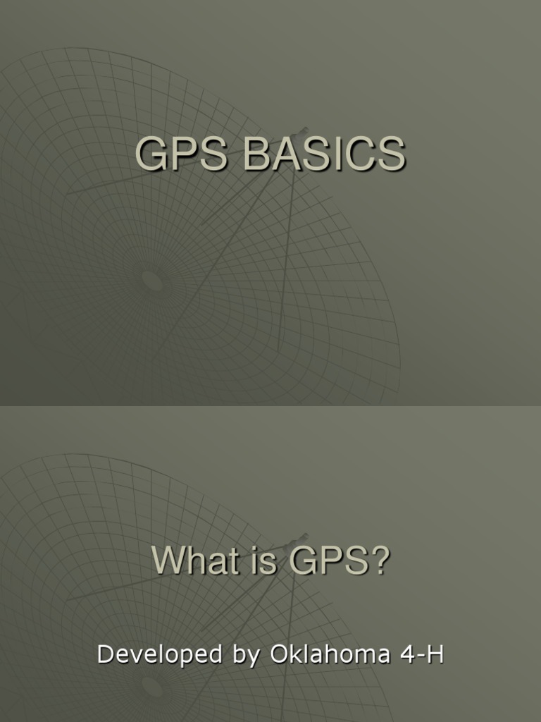 Gps Basics | PDF | Global Positioning System | Latitude
