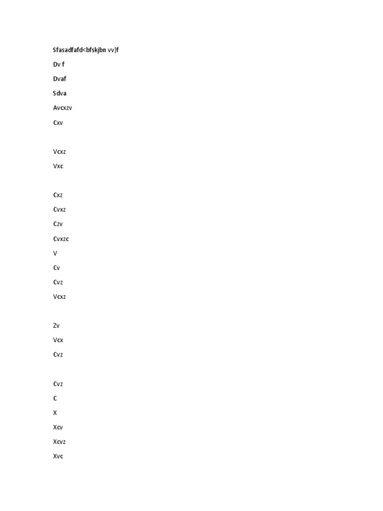 Sfasadfafd BFSKJBN VV) F DVF Dvaf Sdva Avcxzv CXV | PDF