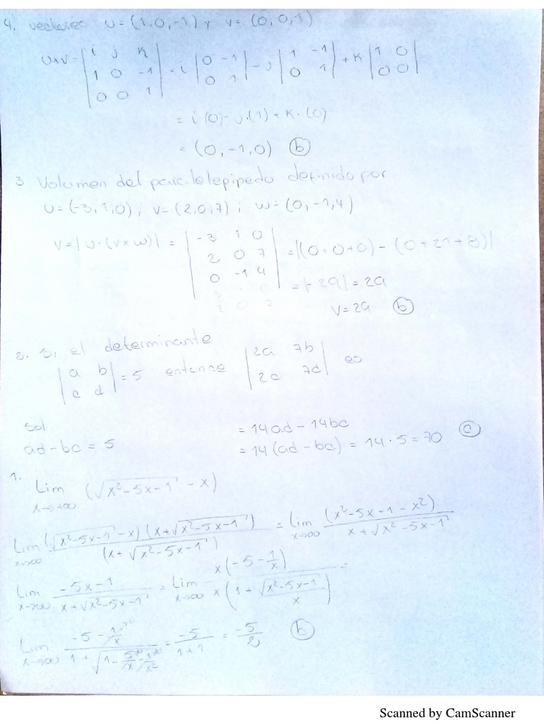 Ejercicio Matematica | PDF