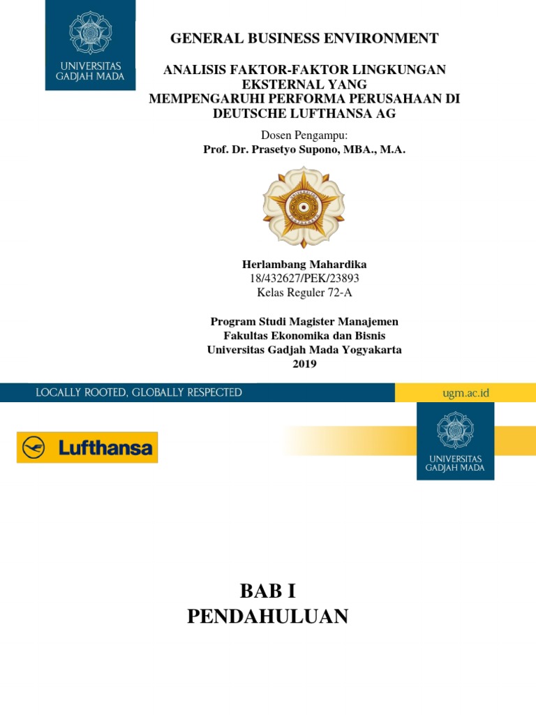 General Business Environment | PDF | Pengelolaan Keuangan & Uang