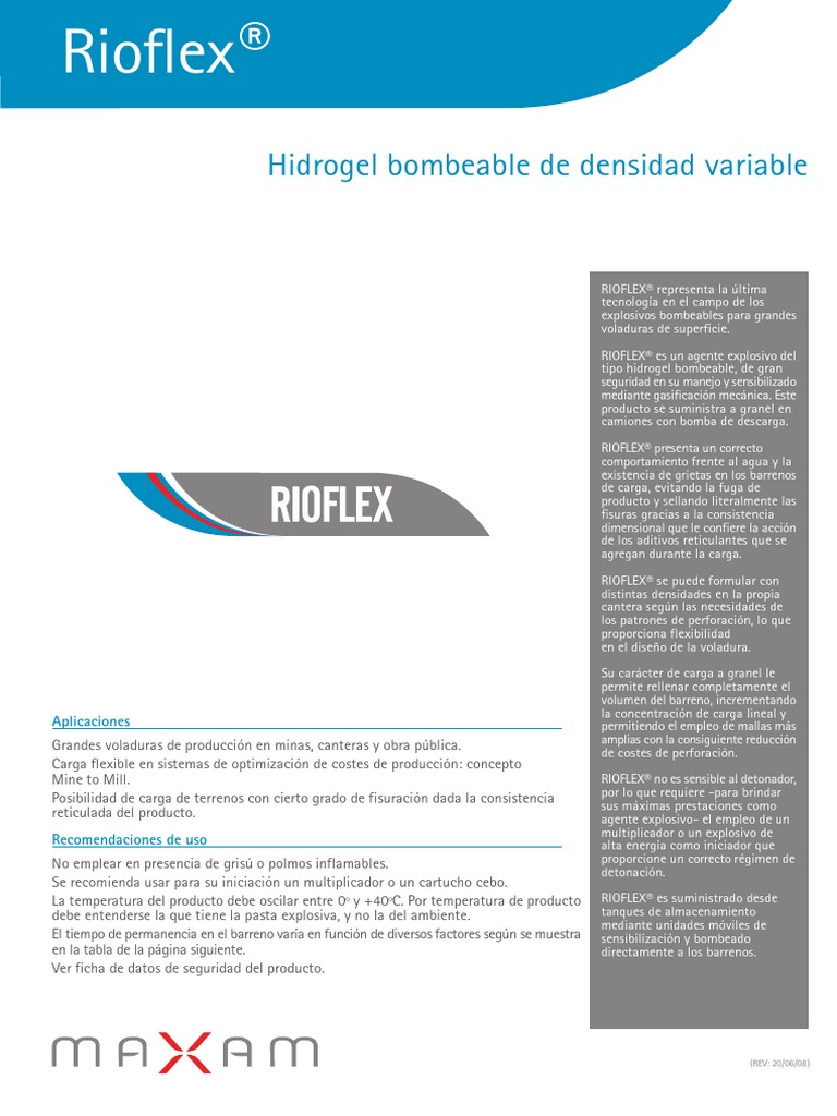 Rioflex PDF | PDF | Materiales | Ciencias fisicas