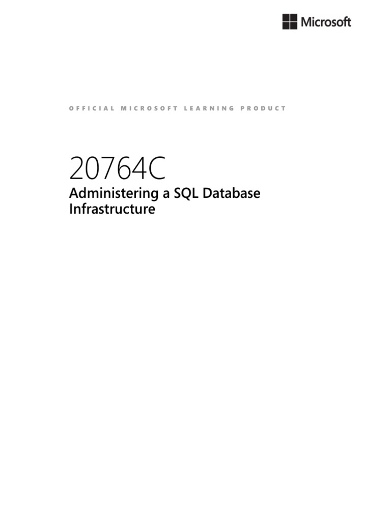 20764C ENU Companion PDF | PDF | Databases | Microsoft Sql Server