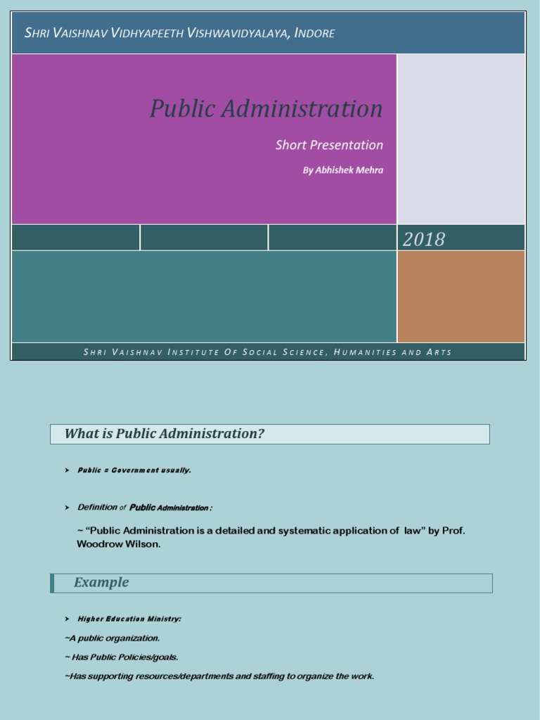 What Is Public Administration Pdf Public Administration Human